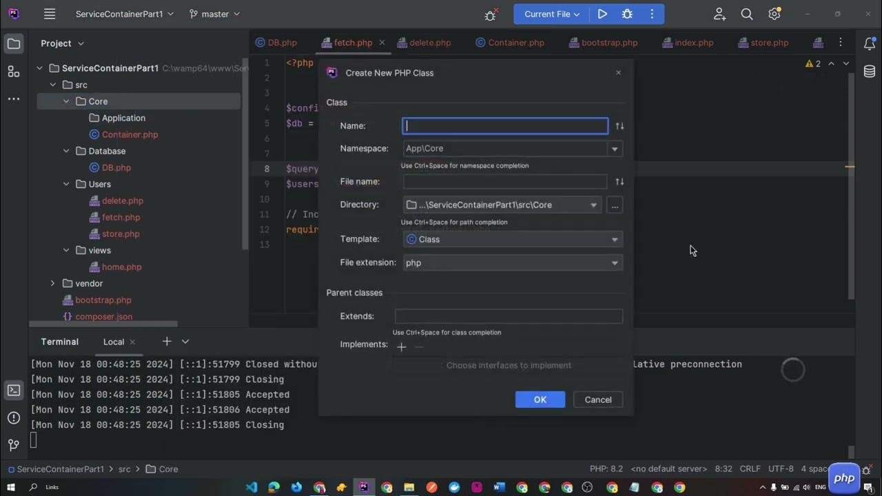 #3.Service Container Part 1 (Object Initialization). - YouTube