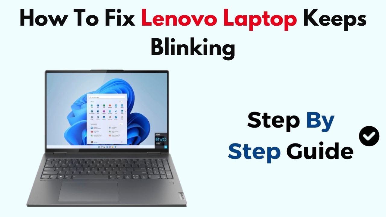 How To Fix Lenovo Laptop Keeps Blinking - YouTube