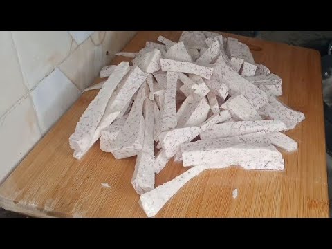 HOW TO PREPARE NDUMA FRIES//ARROW ROOTS RECIPE//CHIPS NDUMA - YouTube