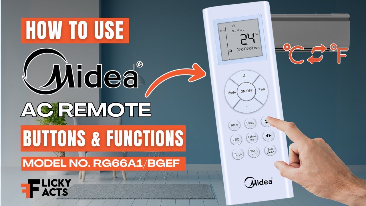 How to Use: Midea AC Remote Buttons & Functions | Heat Pump Remote ...