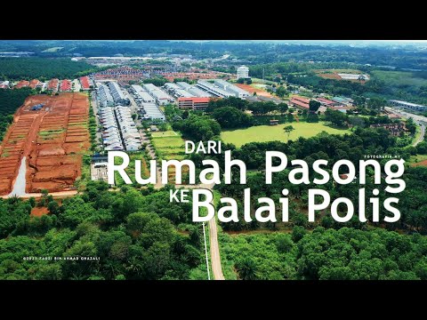 Dari Rumah Pasong Ke Balai Polis | Malaysia Drone View 4K - YouTube