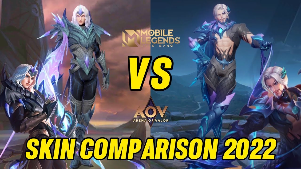 MOBILE LEGENDS BANG BANG VS ARENA OF VALOR SKIN THEME ANIMATION ...