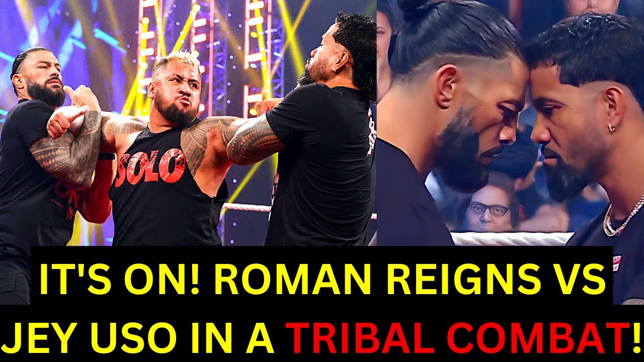 It's On Roman Reigns VS Jey Uso in a Tribal Combat | wwe smackdown ...