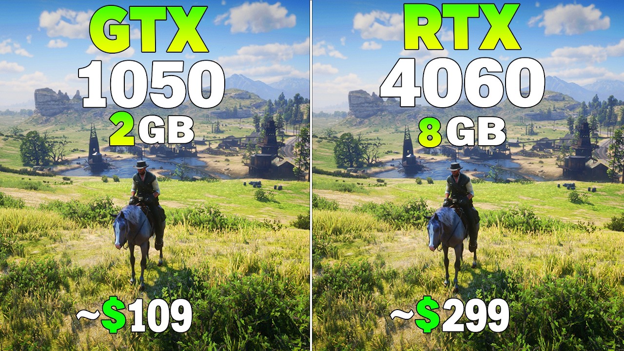 GTX 1050 Vs RTX 4060 - Test in 12 Games - YouTube