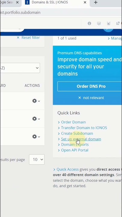 how to Create a Sub Domain in IONOS Hosting - step by step guide to creating sub domains on ...