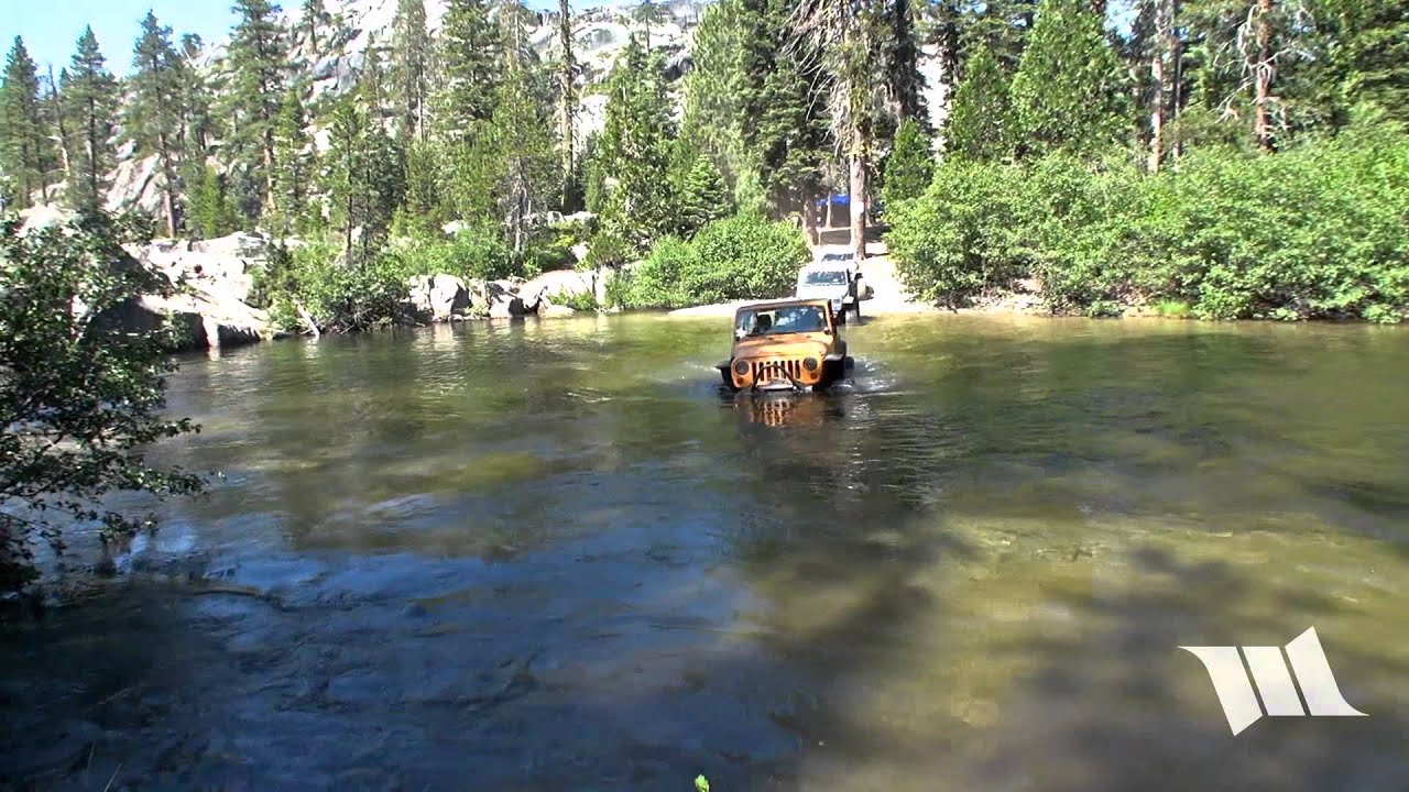 Rubicon Trail Deep Water Crossing in a Doorless Jeep Wrangler - YouTube