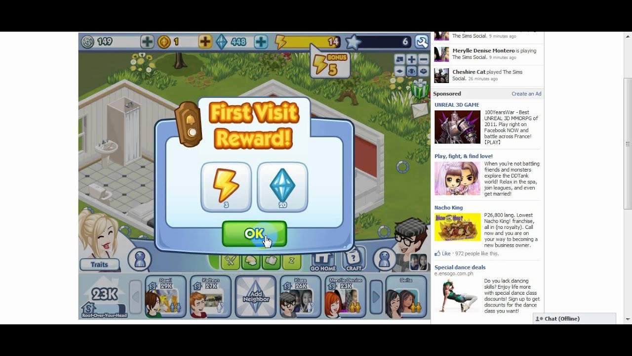 The Sims Social @ Facebook. ( HD ) - YouTube