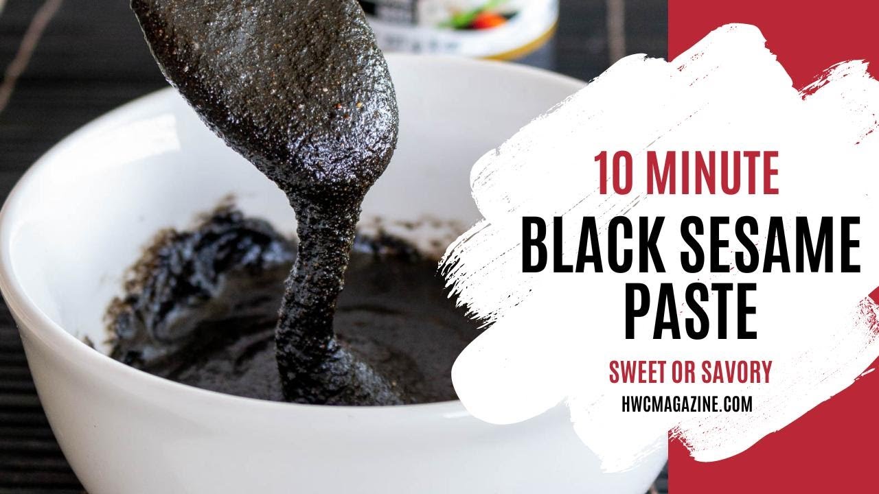 From Seeds to Eats: 10 Minute Homemade Black Sesame Paste (Sweet or ...