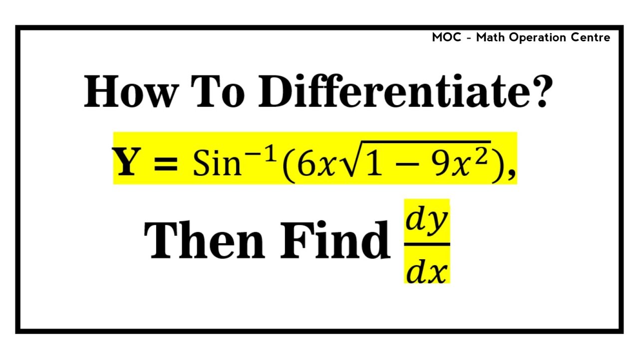 #video How To Differentiate Differentiation Questions? Class 12th Maths ...