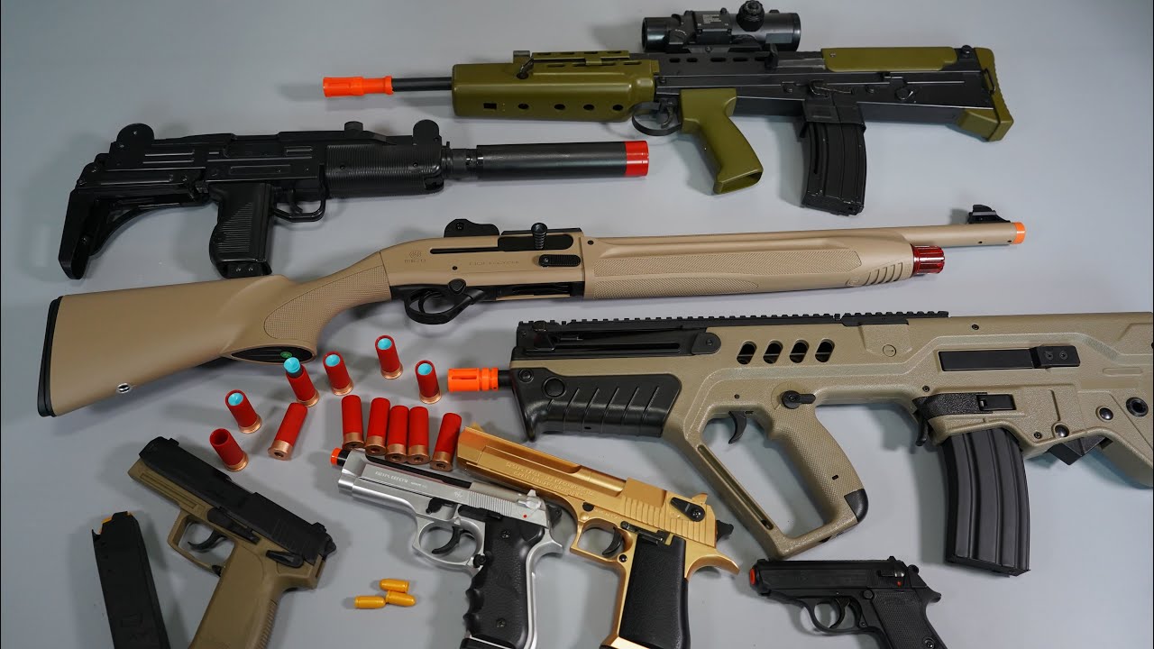 Shell ejecting Nerf Gun Beretta 1301- Toy Gun - TAR-21 - Airsoft Gun ...