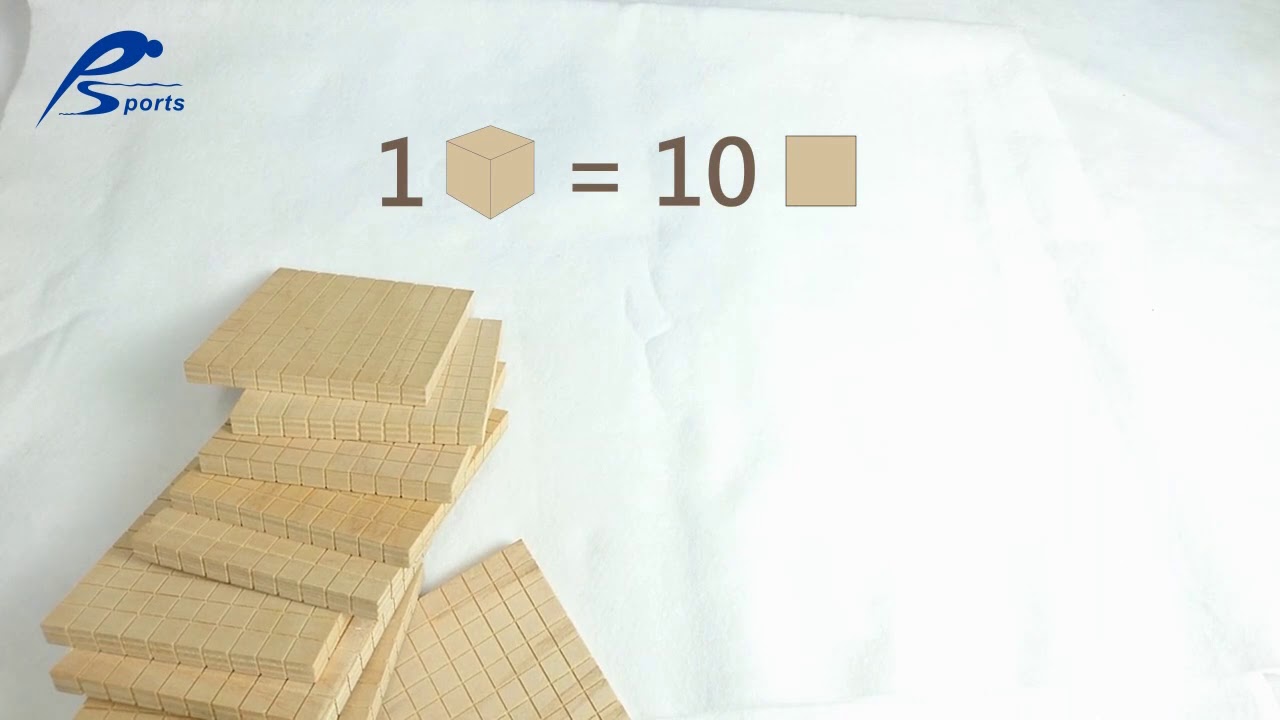 GDW6524-131 (Wooden Base Ten Blocks) - YouTube