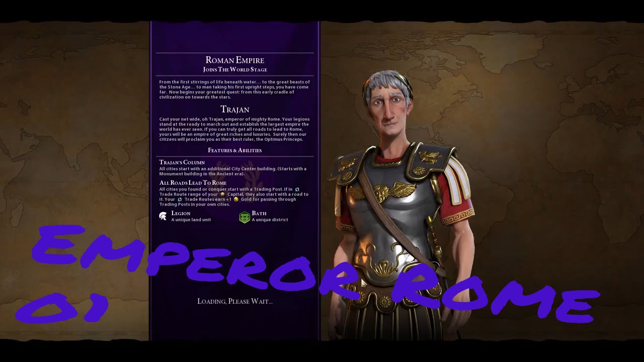 Civilization 6 - Emperor Rome Let's Play - Part 1 - Civ 6 Gameplay ...