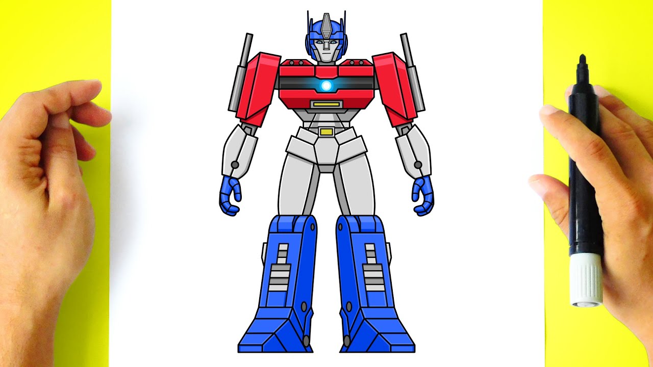 Como DESENHAR o OPTIMUS PRIME - Cómo DIBUJAR a OPTIMUS PRIME ...