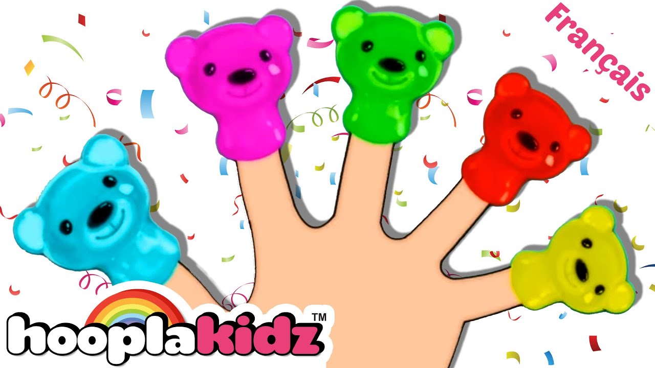 Famille De Doigts D'ours Gommeux🖐️🐻| Comptines Et Chansons Pour Enfants ...