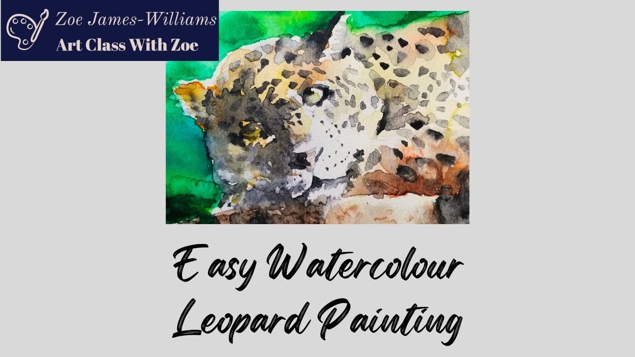 Easy Watercolour Leopard Painting - YouTube