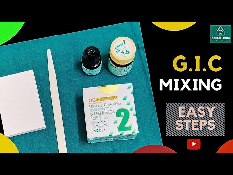 How to Mix GIC for Tooth Filling | Correct Consistency Step by Step