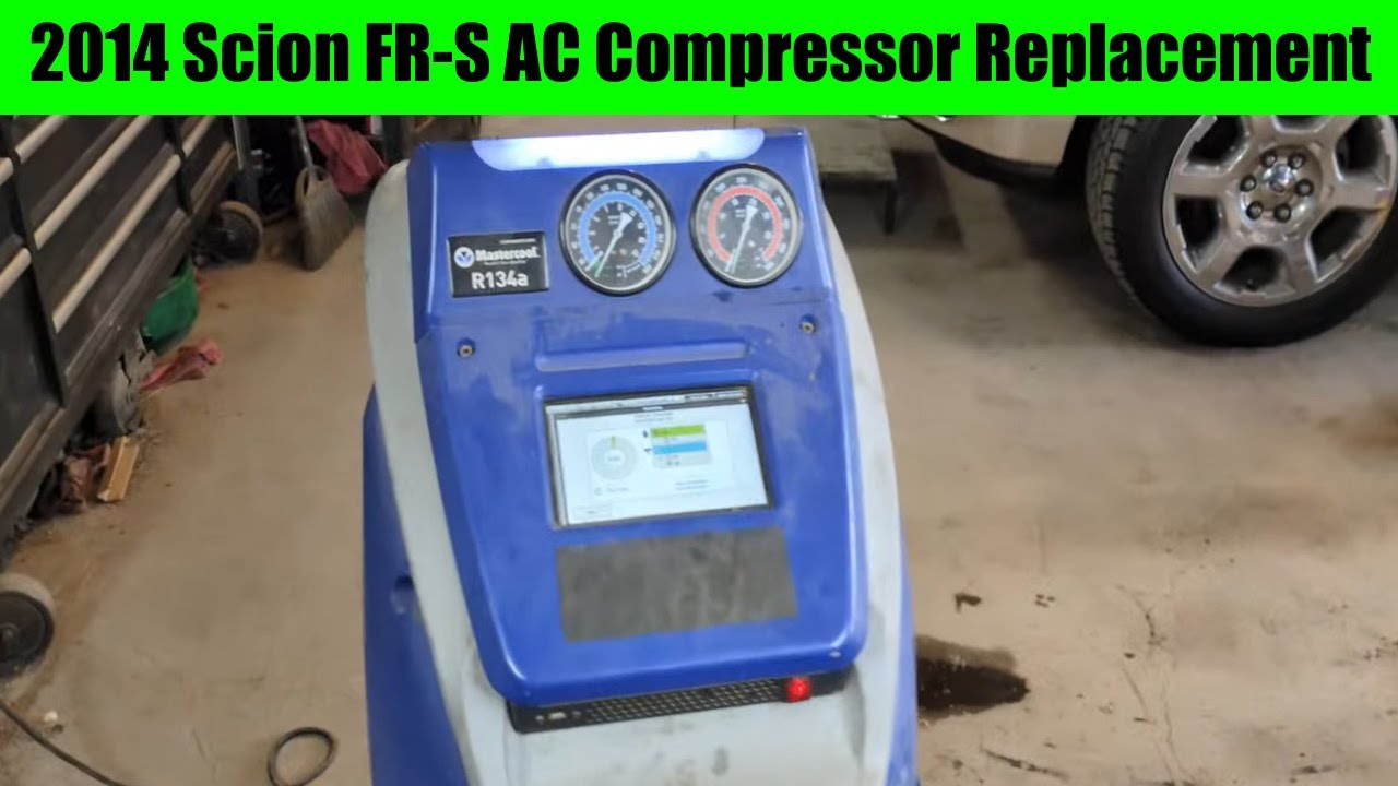2014 Scion FR-S AC Compressor Swap - YouTube