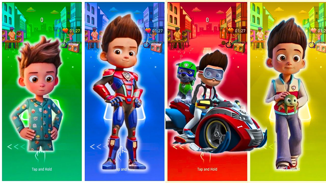 Team Ryder🤭 Ryder 🆚 Ryder 🆚 Ryder 🆚 Ryder PAW Patrol 🎶 Tiles Hop EDM ...