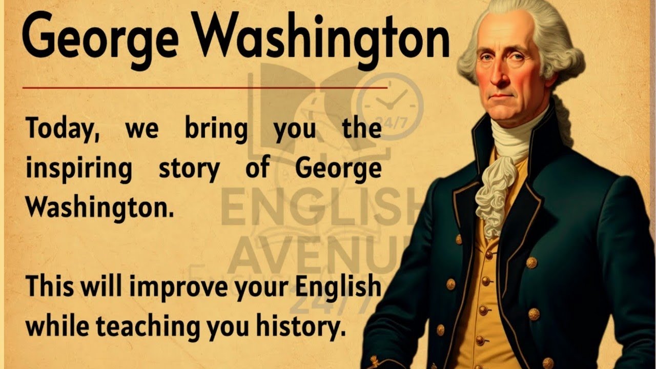 George Washington's Story || Learn English Through Story Level 2 🔥 ...