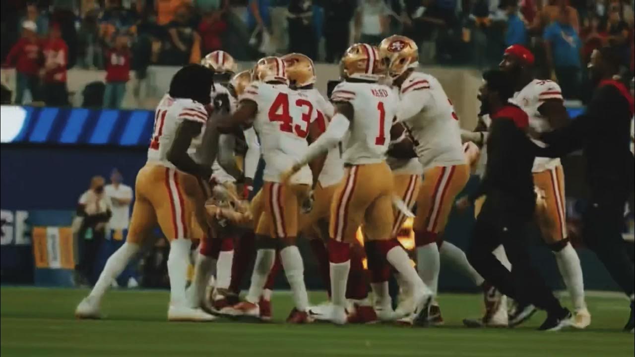 Listen to how loud 49ers fans were on the game winning INT from Ambry Thomas at SoFi Stadium ...