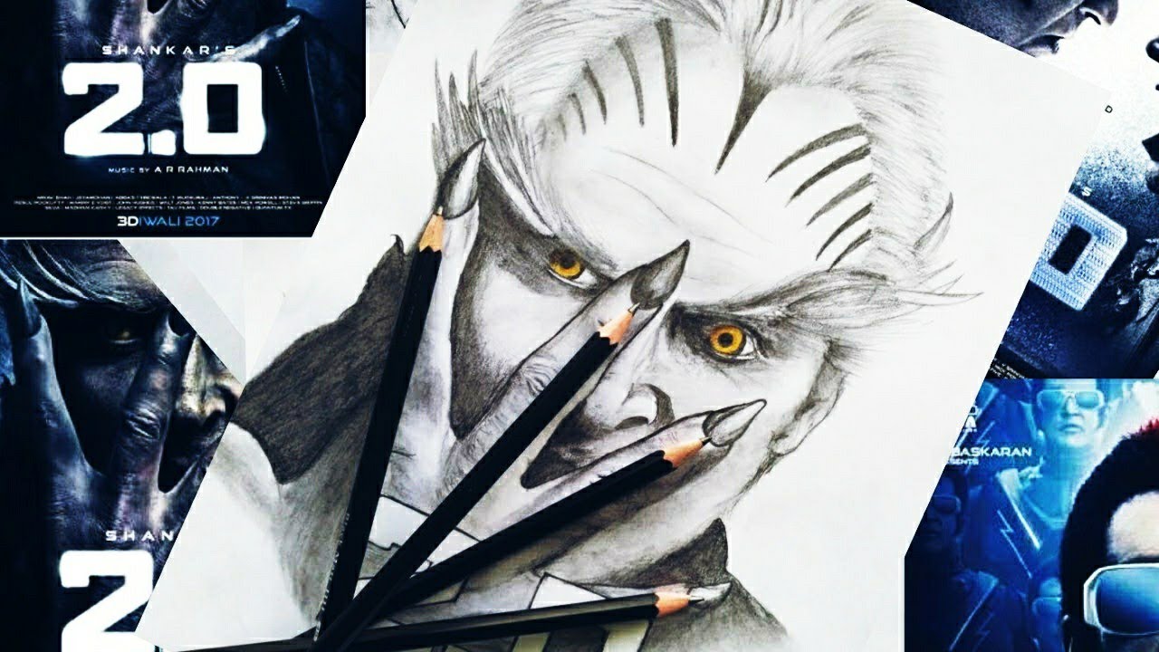 Robot 2.O first look teaser drawing poster tutorial - YouTube