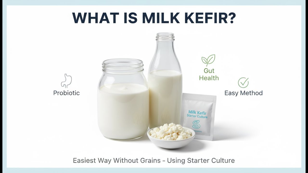 How to Use Milk Kefir Starter Culture | Easy Homemade Kefir Guide for ...