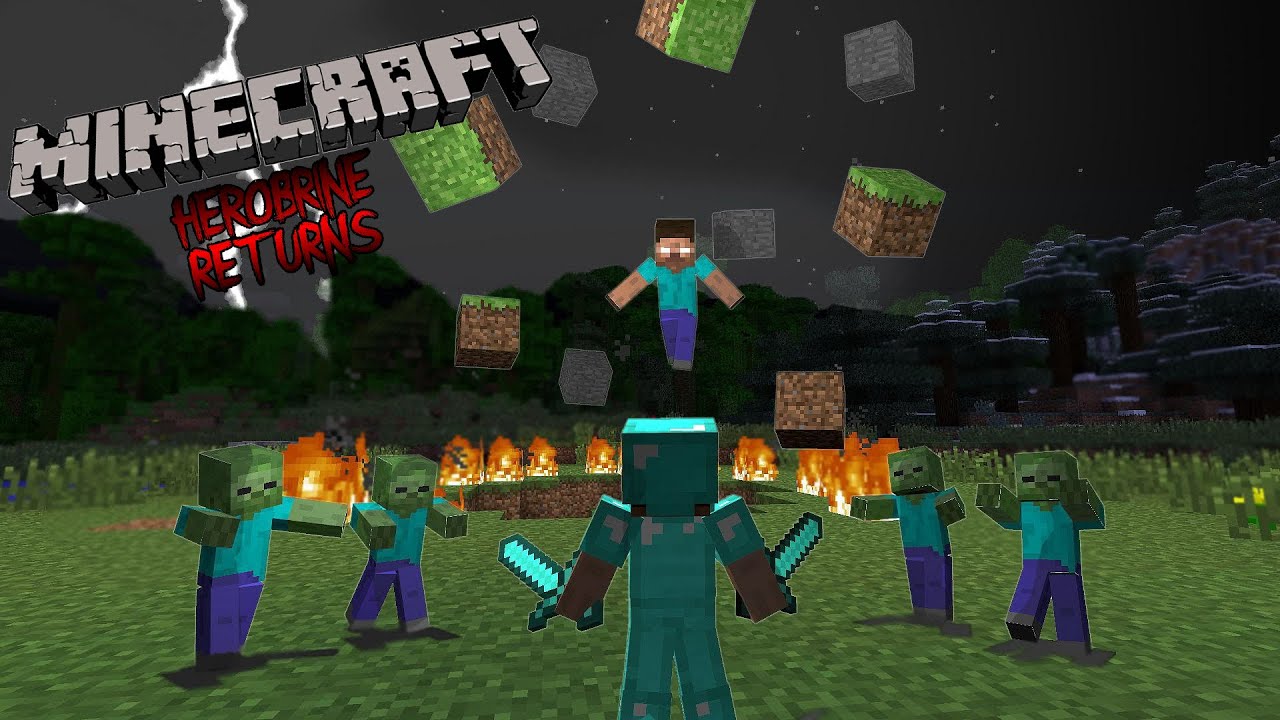 The Begining Of Herobrine | Minecraft : Herobrine Returns #1 - YouTube