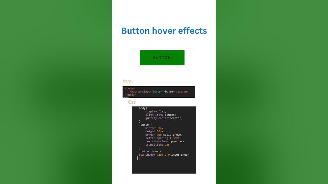 Button Hover Effects Html Webdesign Css Frontend Webdevelopment Frontendcoding Html5