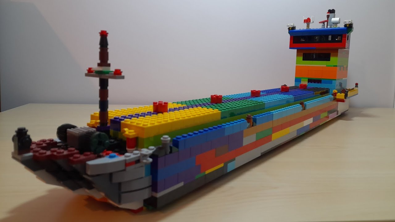 Lego Cargo Ship (the biggest) - YouTube