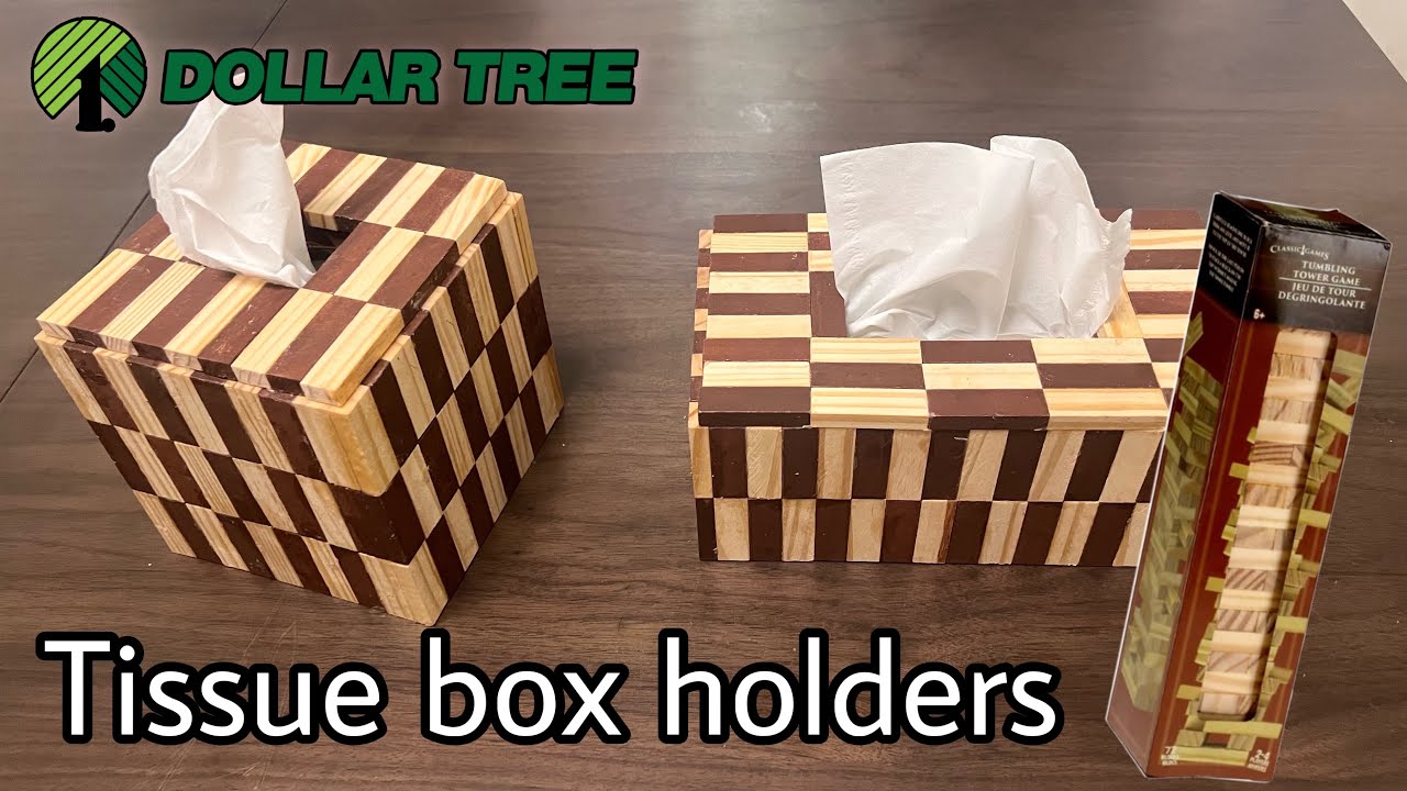 Tissue box holder ideas | Mini and big tissue box holder || Dollar tree ...