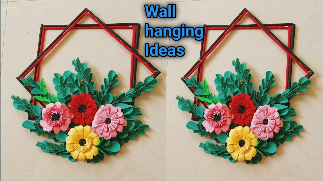 Beautiful Paper Wall hanging | Flower Wall hangings / Paper Craft ...