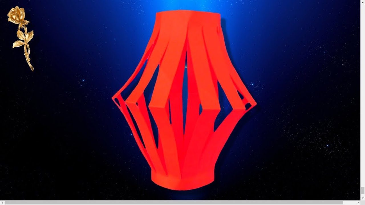 Origami facile : 🏮 Lanterne 🏮 - YouTube