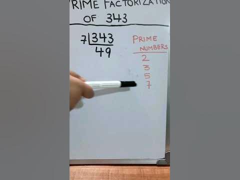Prime Factorization of 343 - YouTube