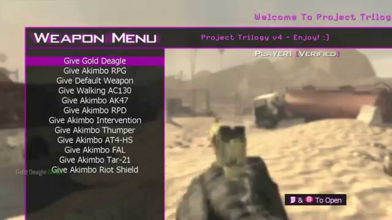 Xbox 360 Jtag (Mw2 Mod Menu) - Quality Test - HD - YouTube