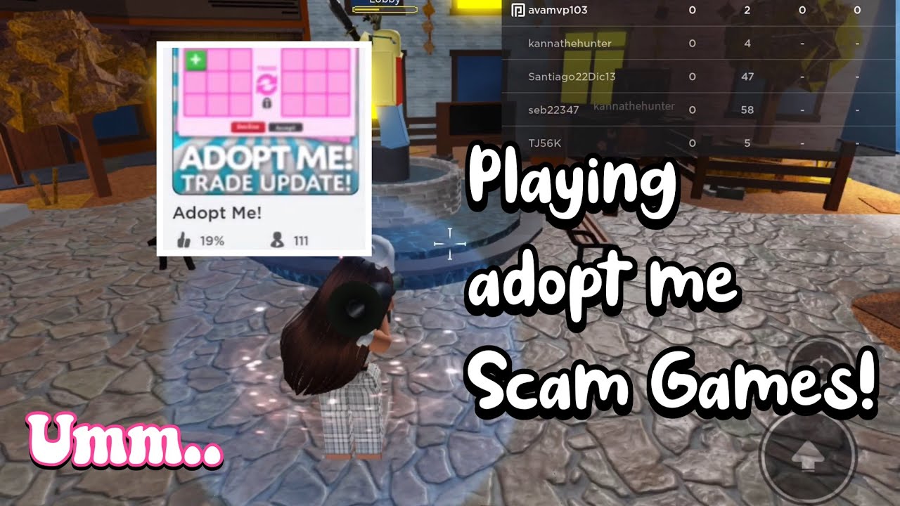 PLAYING ADOPT ME SCAM GAMES.. (they got weird) - YouTube
