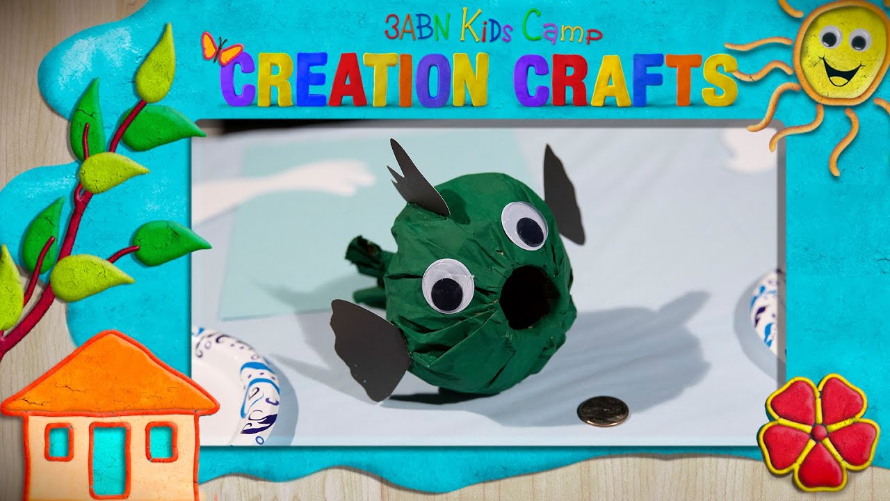 7 - “Paper Bag Fish” - 3ABN Kids Camp Creation Crafts - YouTube