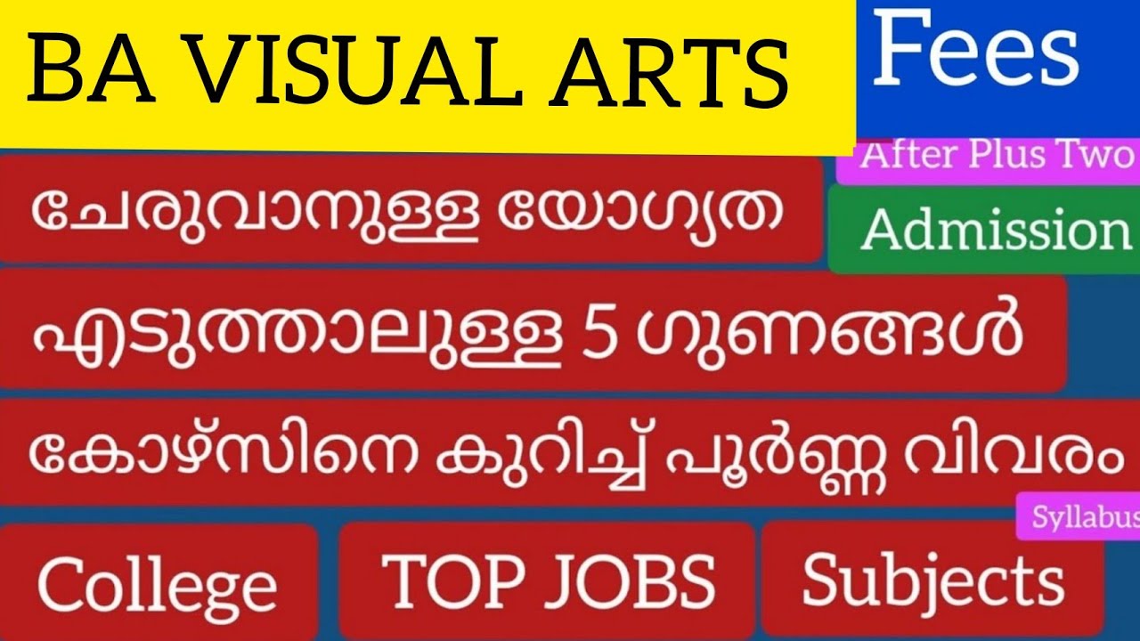 BA VISUAL ARTS COURSE DETAILS CAREER|ELIGIBILITY|ADMISSION|JOB COLLEGE ...