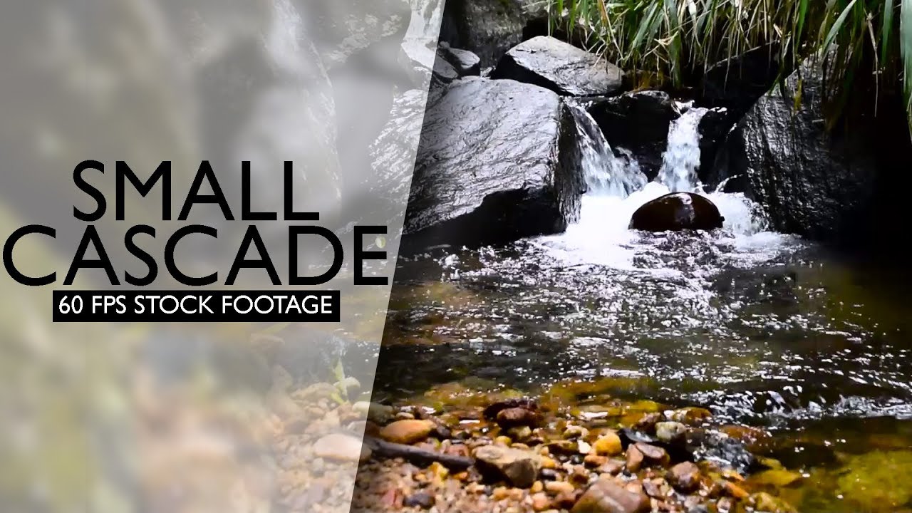 Small Cascade (Small Waterfall) | Full HD Stock Footage - YouTube