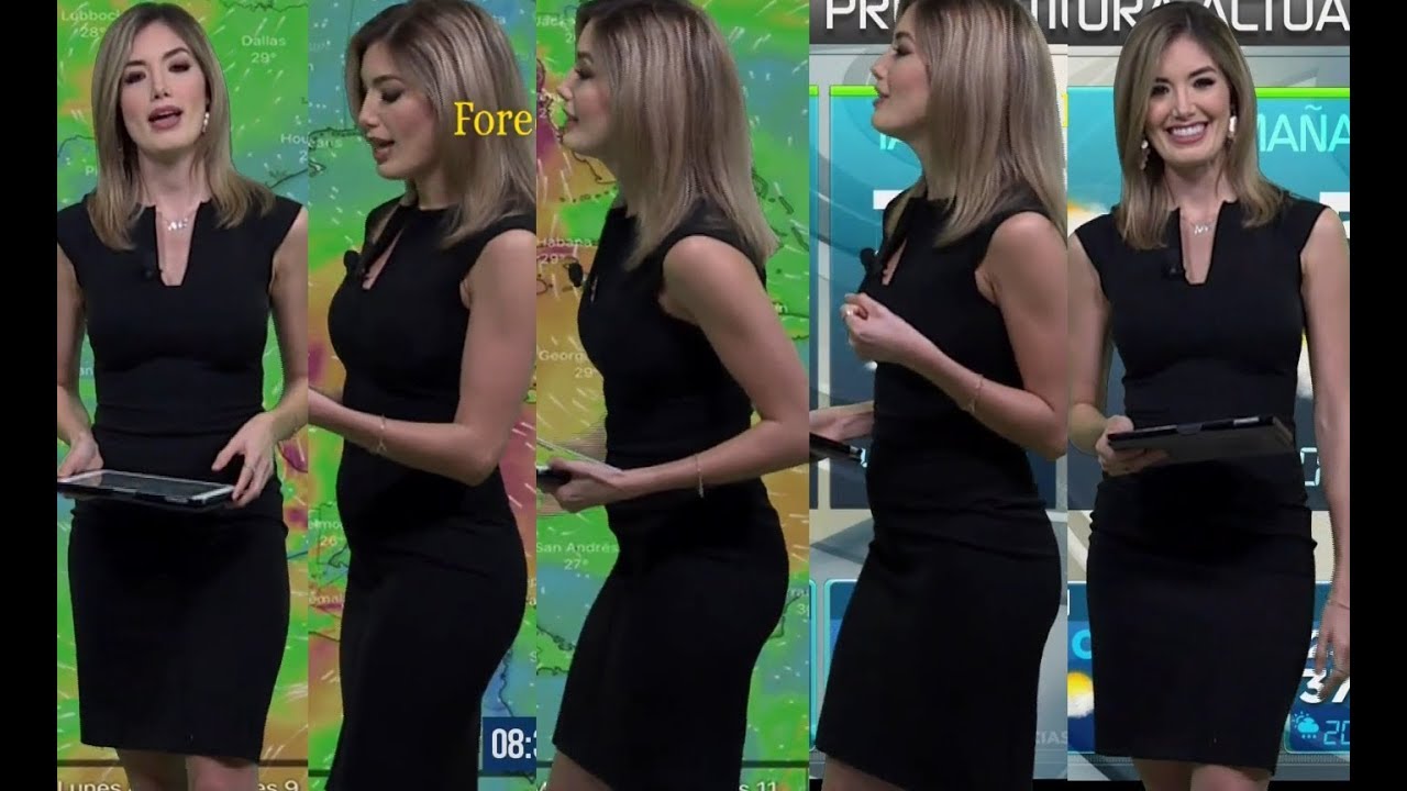Ale Medina - en vestido negro ajustado - YouTube