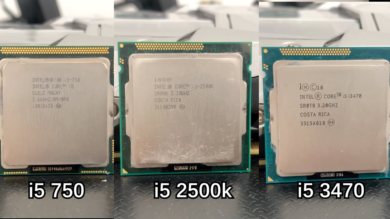 i5 750, i5 2500K, i5 3470, comparison test of the first, second and ...