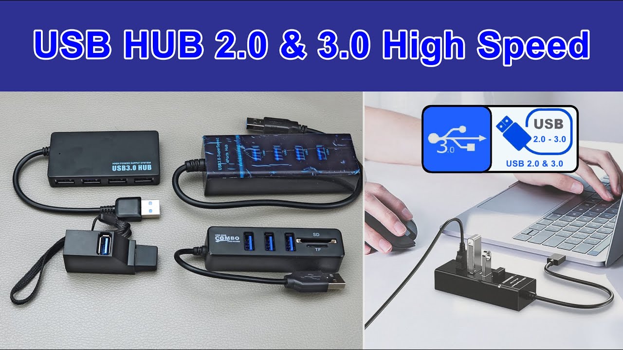 #182: Bộ Chia USB Hub Combo Đa Năng USB 2.0 USB 3.0 Tốc Độ Cao / High ...