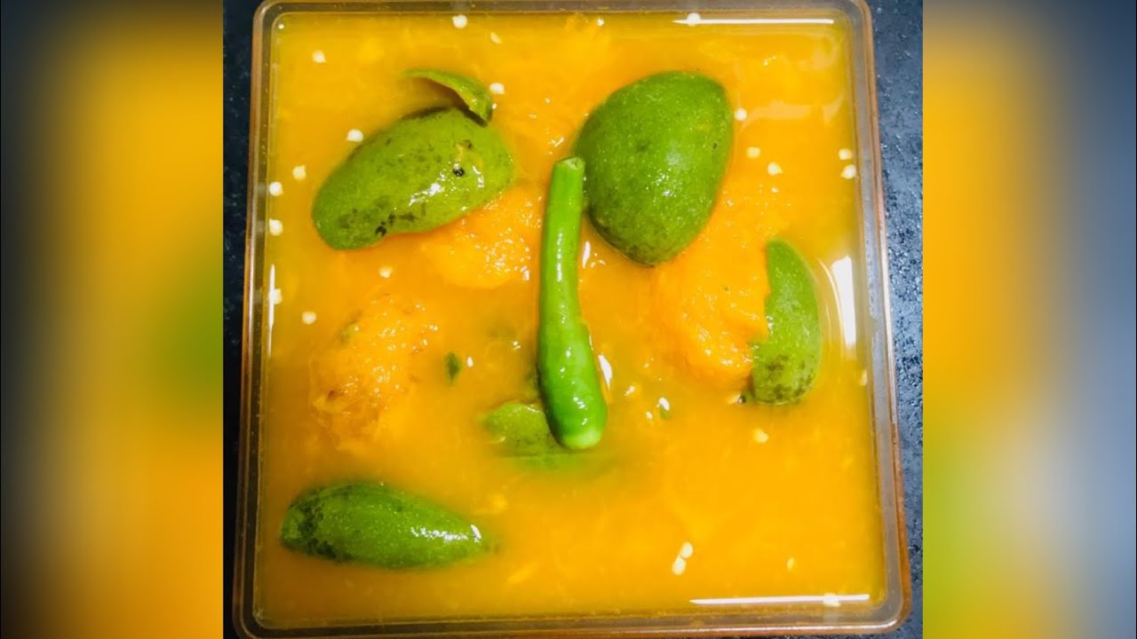 Salted mango chilly🥭🥘//tasty and yummy recipe//The Art Of Loving Food ...