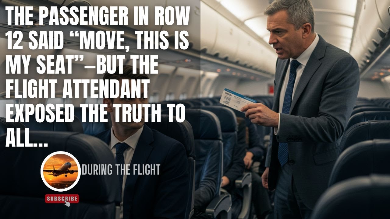 The passenger in row 12 said move, this is my seat—but the flight ...