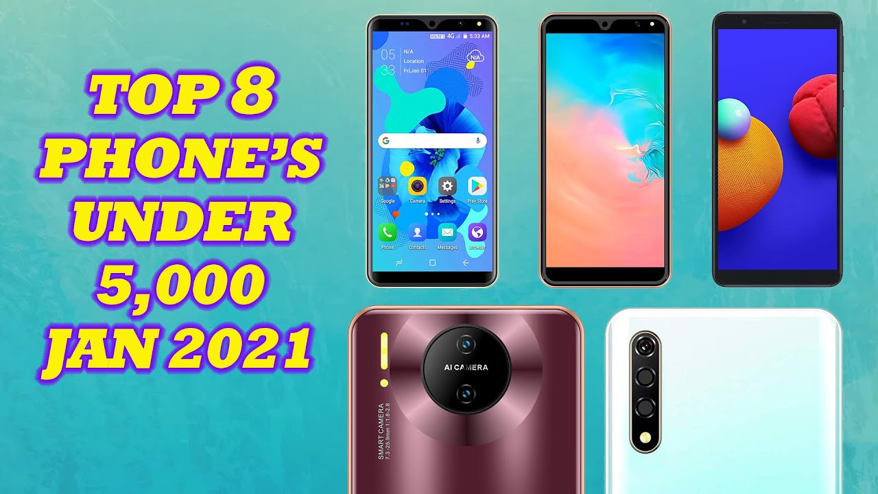 Top 5 best smartphones under 5000 in jan 2021 (Specs Only) - YouTube