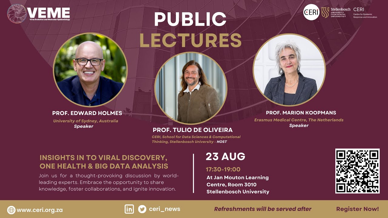 VEME Public Lecture 2023. Speakers: Prof Edward Holmes and Prof Marion ...