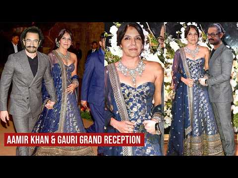 Finally Grand Reception of Aamir Khan & Gauri Spratt his Ex-Wife Steal the Show