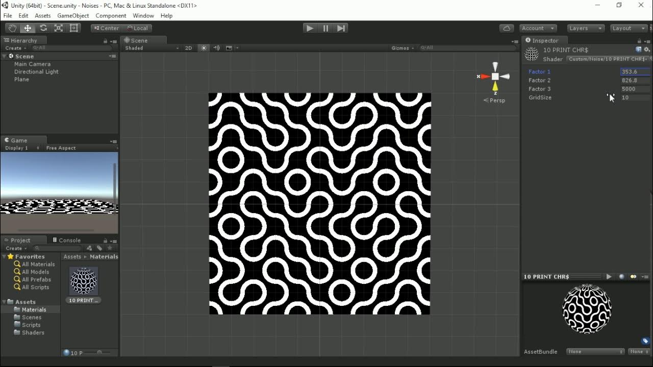 Unity noise shader : Truchet pattern - Circles - YouTube