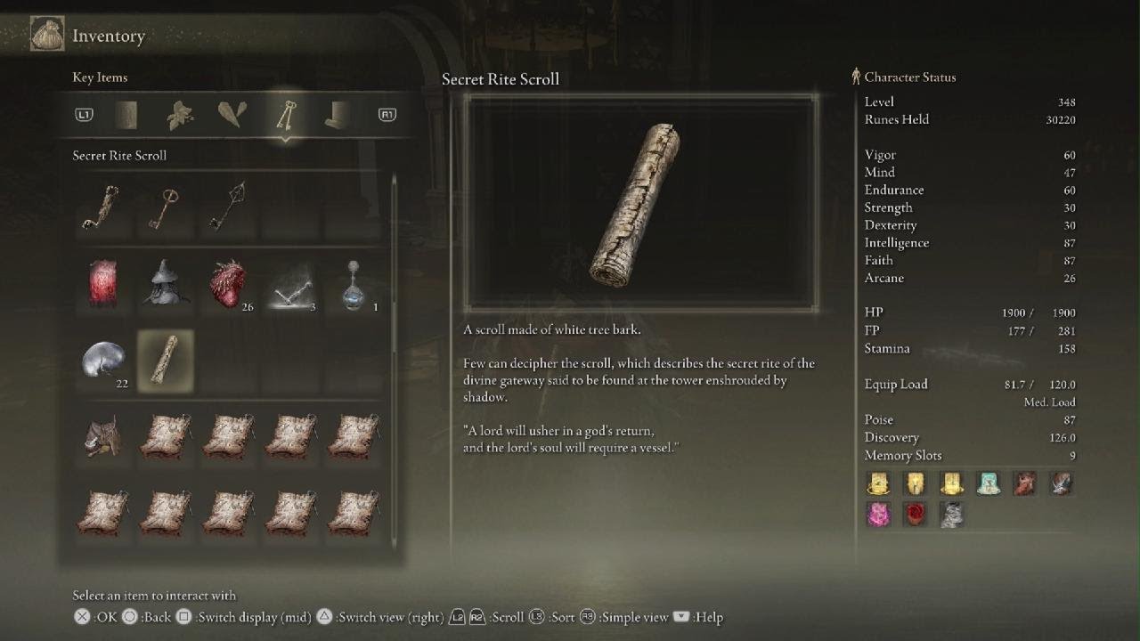 Elden Ring: Secret Rite Scroll - YouTube