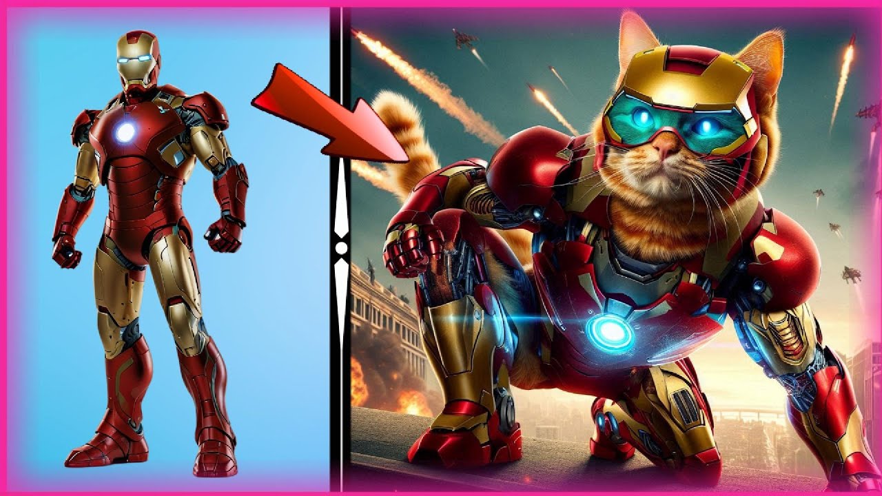 Watch Your Favorite Marvel/DC Hero Transforms into a Ginger Cat! 😻 # ...