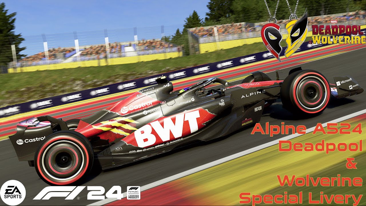 [F1 24] Alpine A524 Deadpool & Wolverine Special Livery by JuankVIP ...